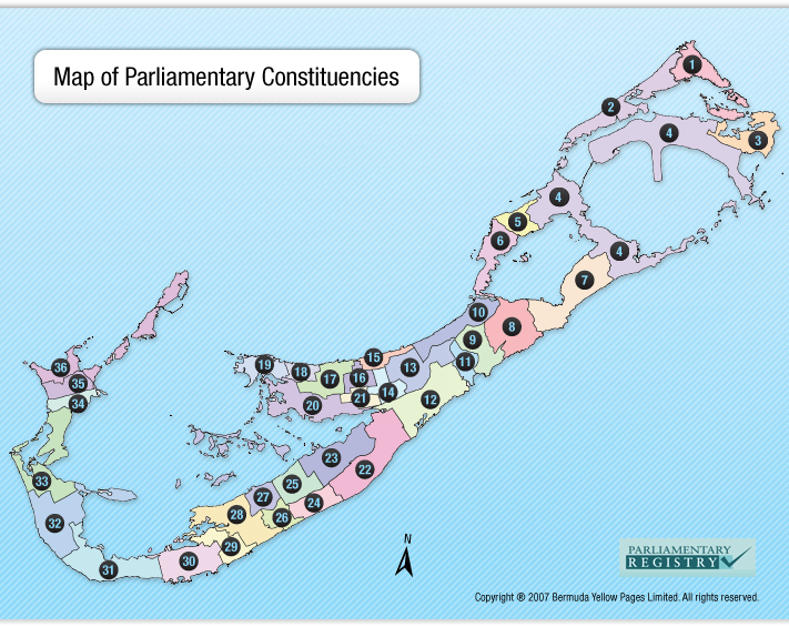 Bermuda - Parliamentary Constituencies - Yabsta